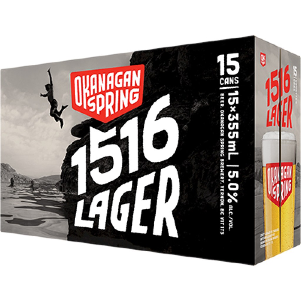 Okanagan Spring 1516 Lager 15Pack - Darby's Liquor Store & Alcohol Delivery